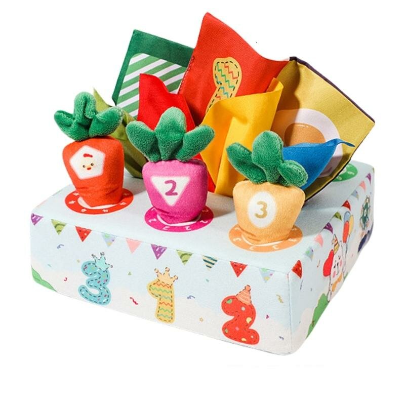 Развивающая игрушка-коробка с шуршащей бумагой для младенцев, парк развлечений