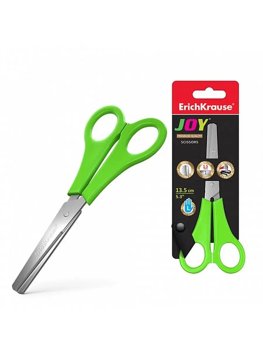 Ножницы для левшей ErichKrause Joy, 13.5 см