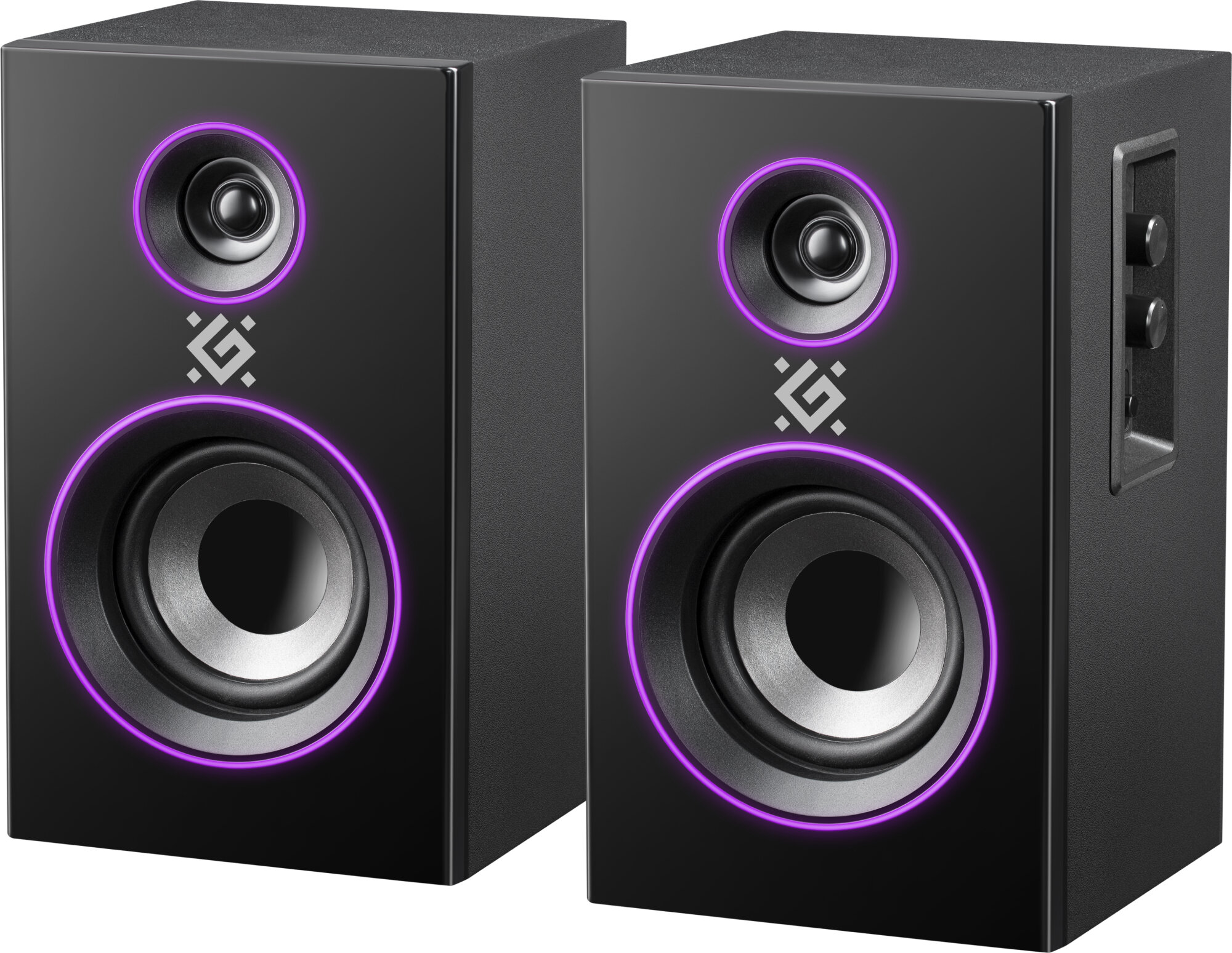 Акустическая система Defender Solar 20 черный (65721) 20 Вт, 2.0; Bluetooth, Регуляторы: на боковой панели