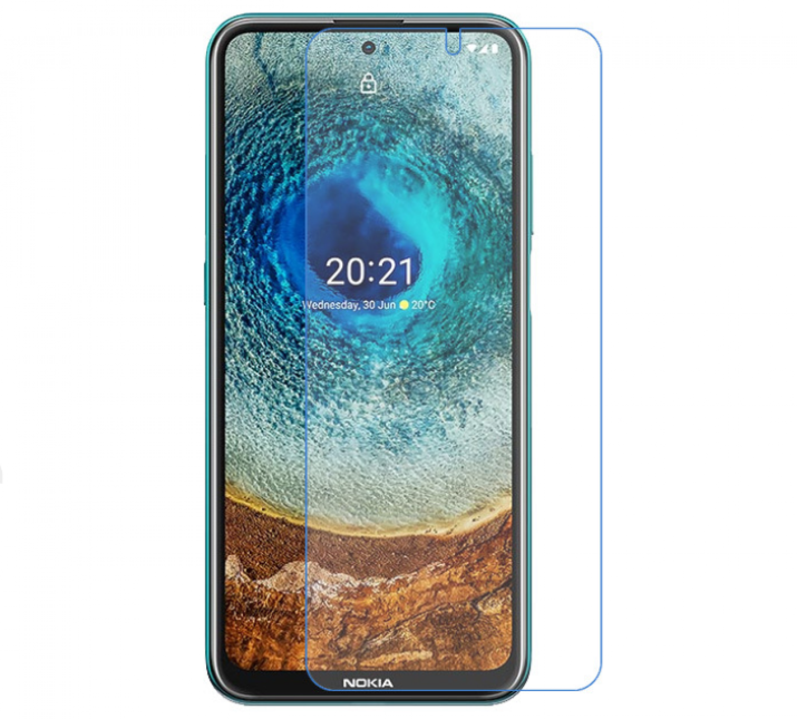 Защитная пленка MyPads для Nokia X20 и Nokia X10 глянцевая с точными вырезами