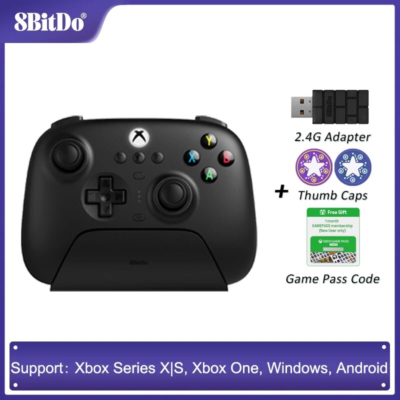 8BitDo Ultimate Black геймпад для Xbox Series X|S, Xbox One