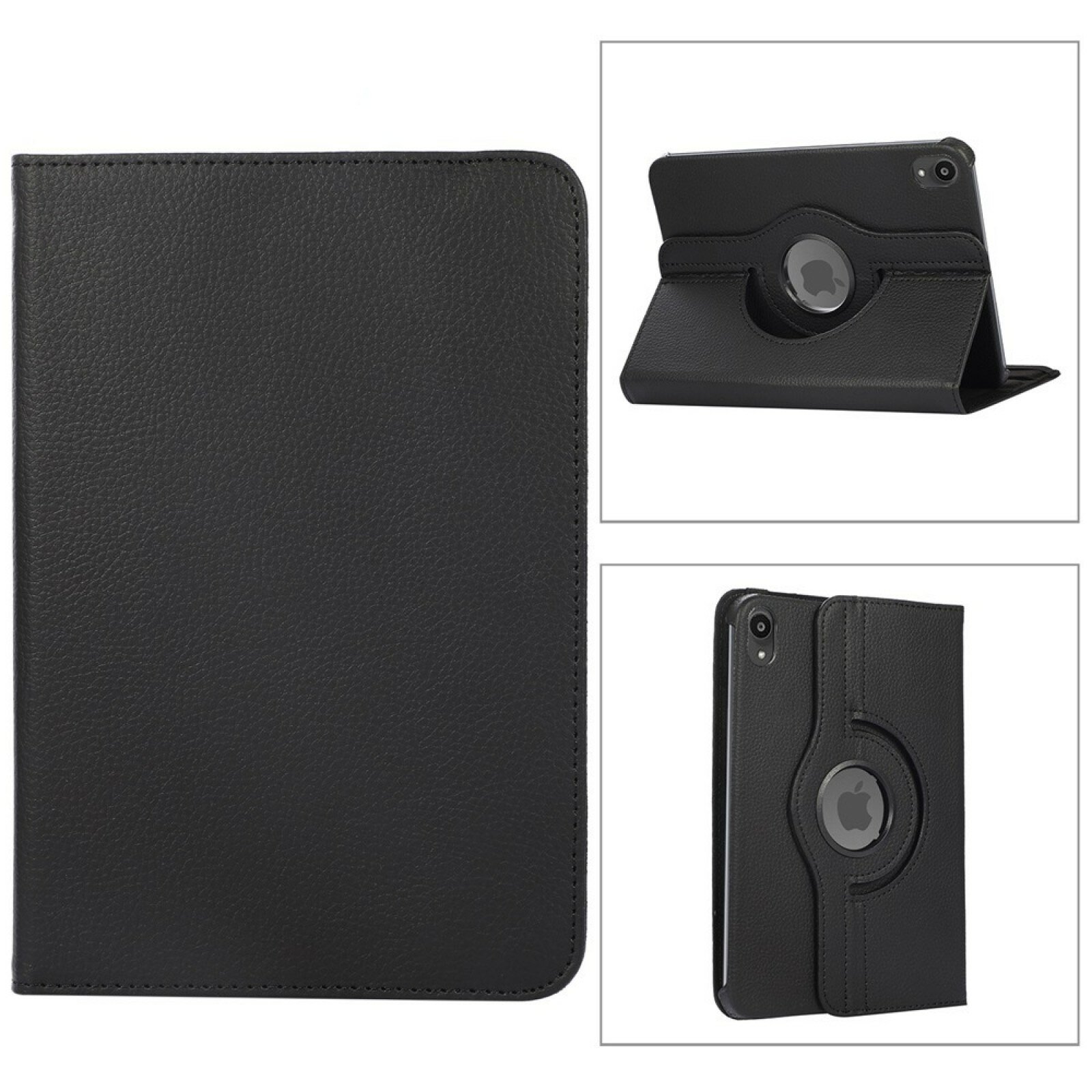 Чехол MyPads для Apple iPad mini 6 2021 поворотный роторный из искусственной кожи черный