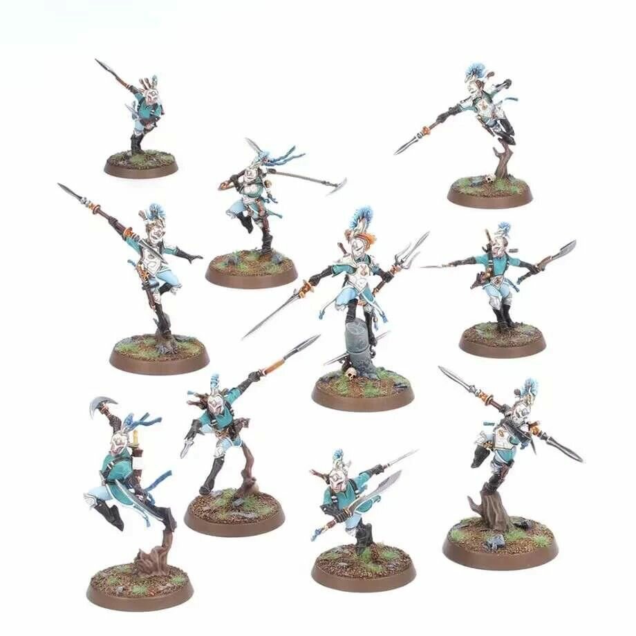 Смола вархаммер 40000 миниатюра Warhammer Warcry Pyre and Flood Ydrilan Riverblades миниатюры днд Фигурка для настольной игры