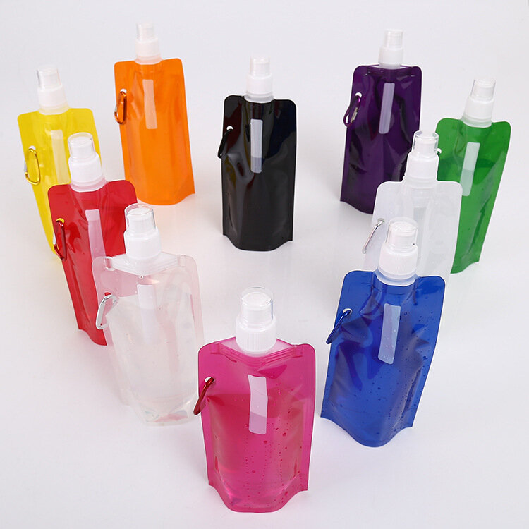 Производитель изготавливает портативные складные пакеты для воды, спортивные пакеты для воды, портативные спортивные пакеты для воды, пакеты для воды объемом 480 мл.