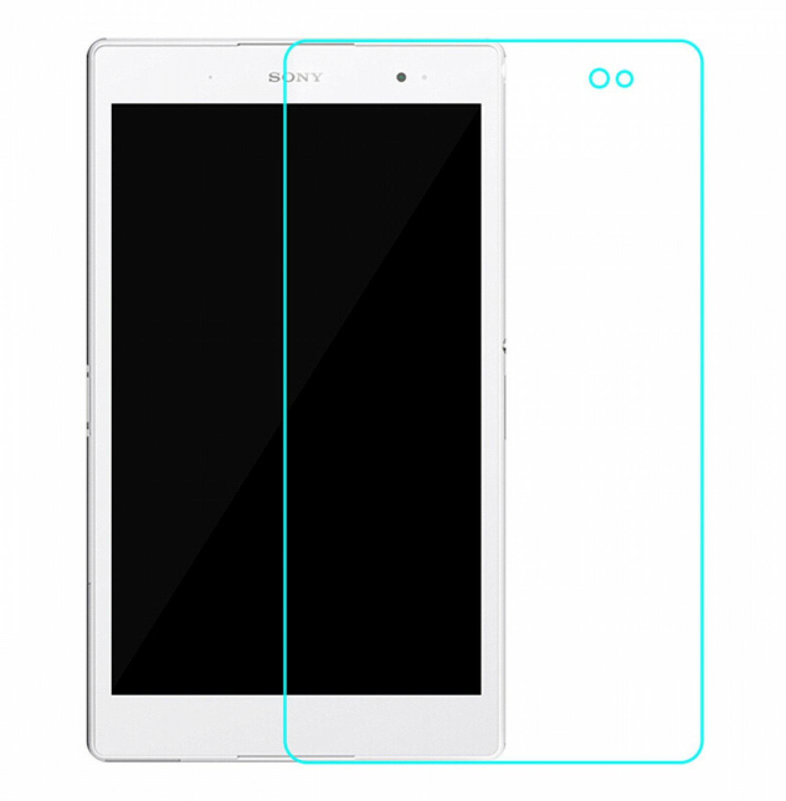 Защитное противоударное стекло MyPads для Sony Xperia Z3 Tablet Compact с олеофобным покрытием