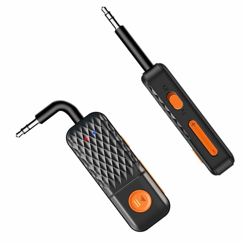 Адаптер передатчика беспроводного аудиоприемника AUX 2-в-1 Bluetooth 5.4-черный