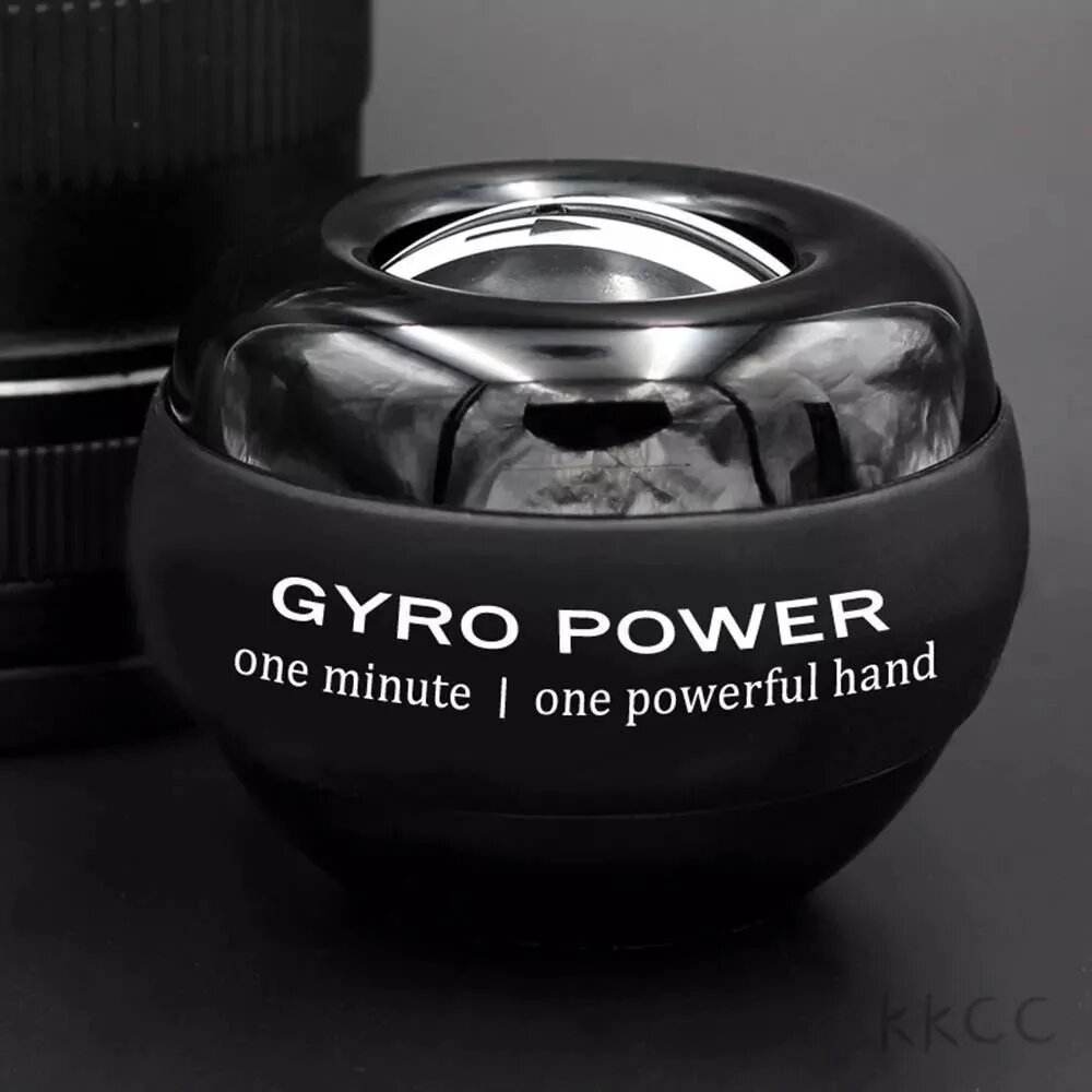 Эспандер кистевой гироскопический GYRO BALL для рук, Powerball, 1 шт, черный — фото 1