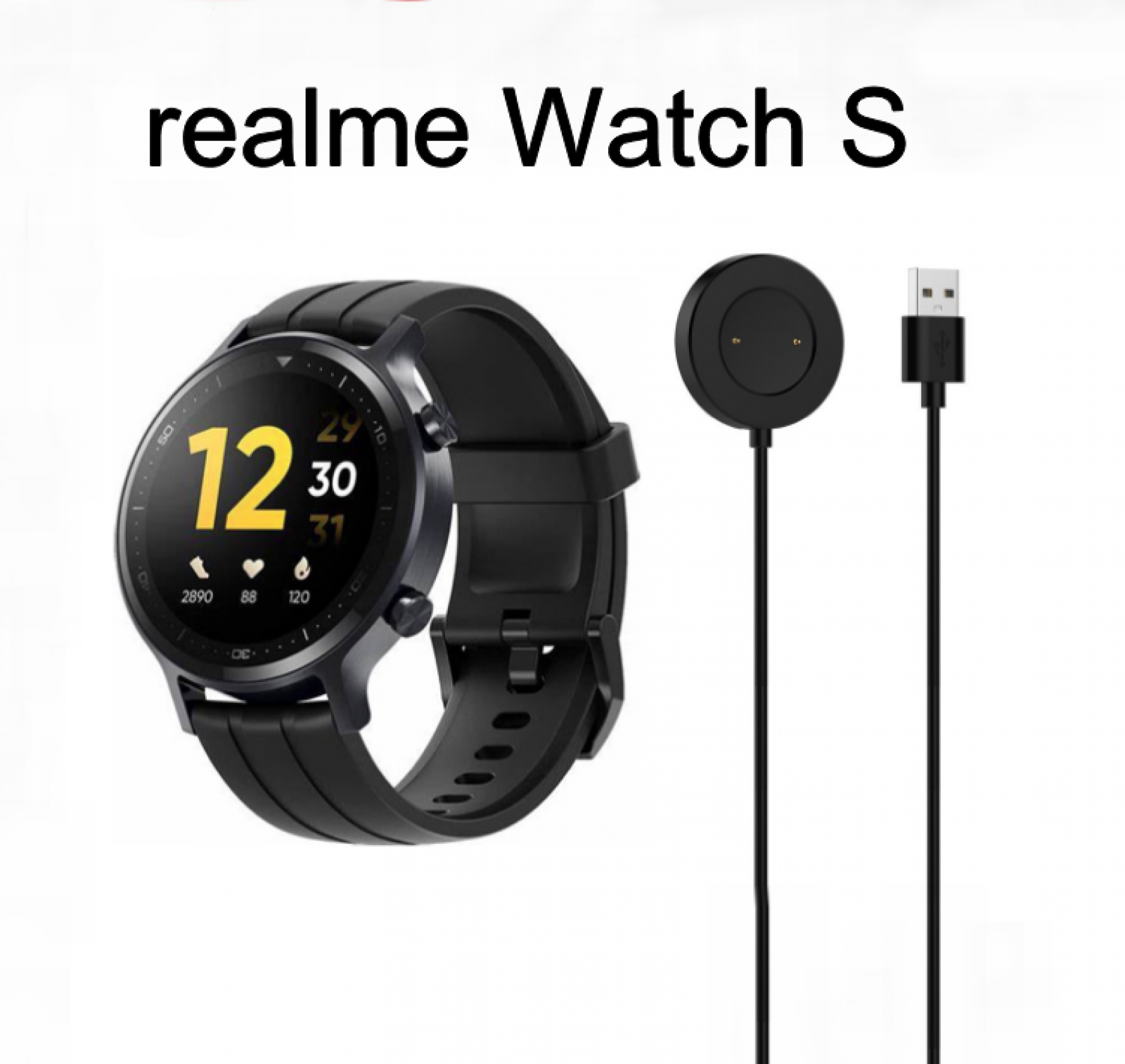 USB-зарядное устройство MyPads Batt с кабелем и магнитной док-станцией для realme Watch S