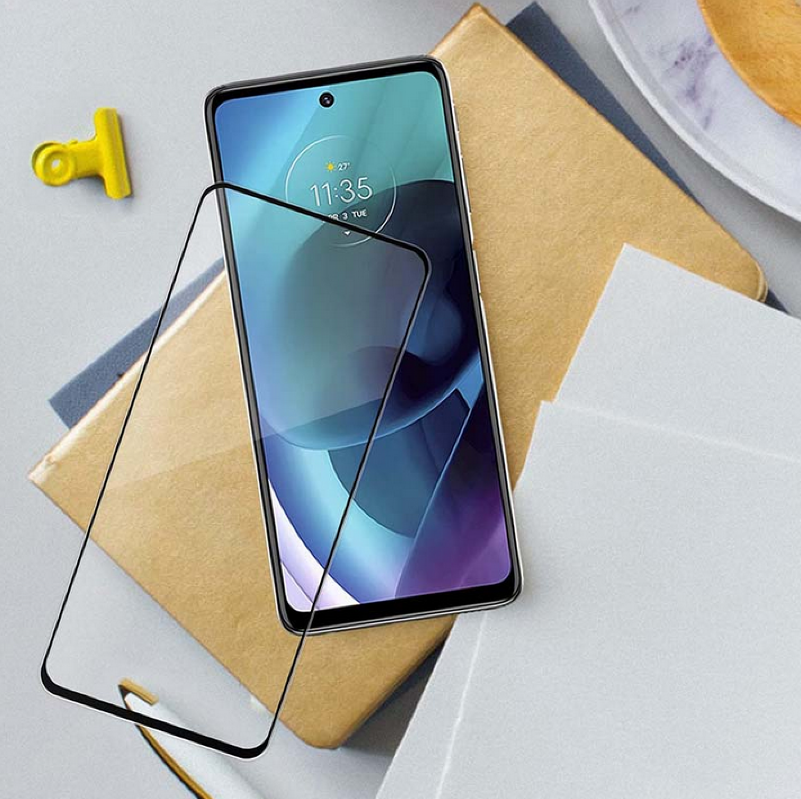 3D/5D защитное изогнутое стекло MyPads 5D Forti Glass для Infinix Hot 20S с олеофобным покрытием