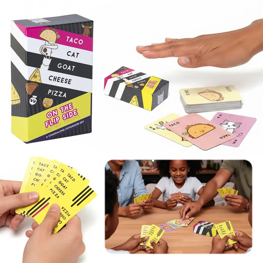 Карточная игра Taco Cat Goat Cheese Pizza с расширением Перевёрнутая пицца