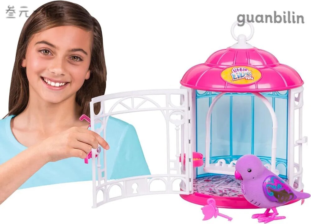 Интерактивная игрушка Little Live Pets Secret Songbirds в клетке, для девочек, со звуковыми эффектами — фото 1