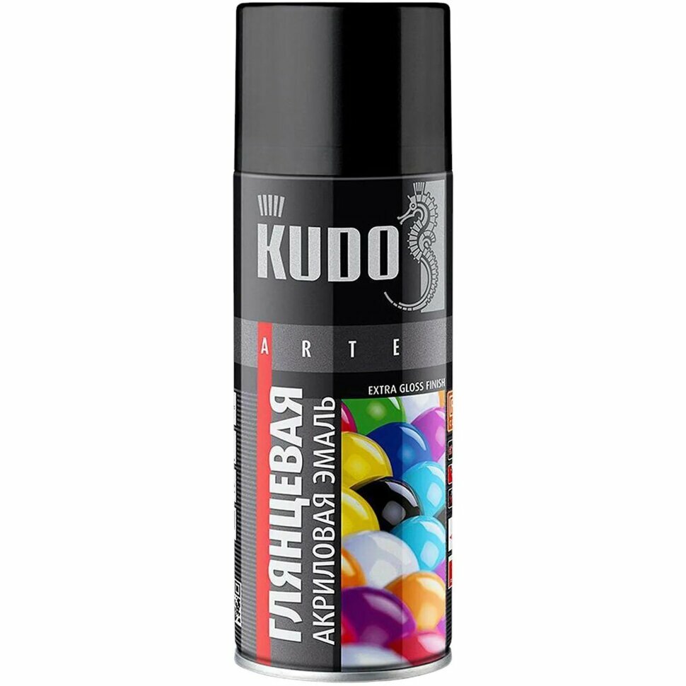 Краска аэрозоль акриловая ral 9003 белая глянц.520мл(1/12) kudo ku-a9003, 2428922