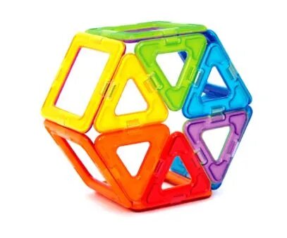 Конструктор MAGFORMERS Basic Set Line 40PCS Магнитный конструктор для мальчиков и девочек, 40 деталей — фото 1