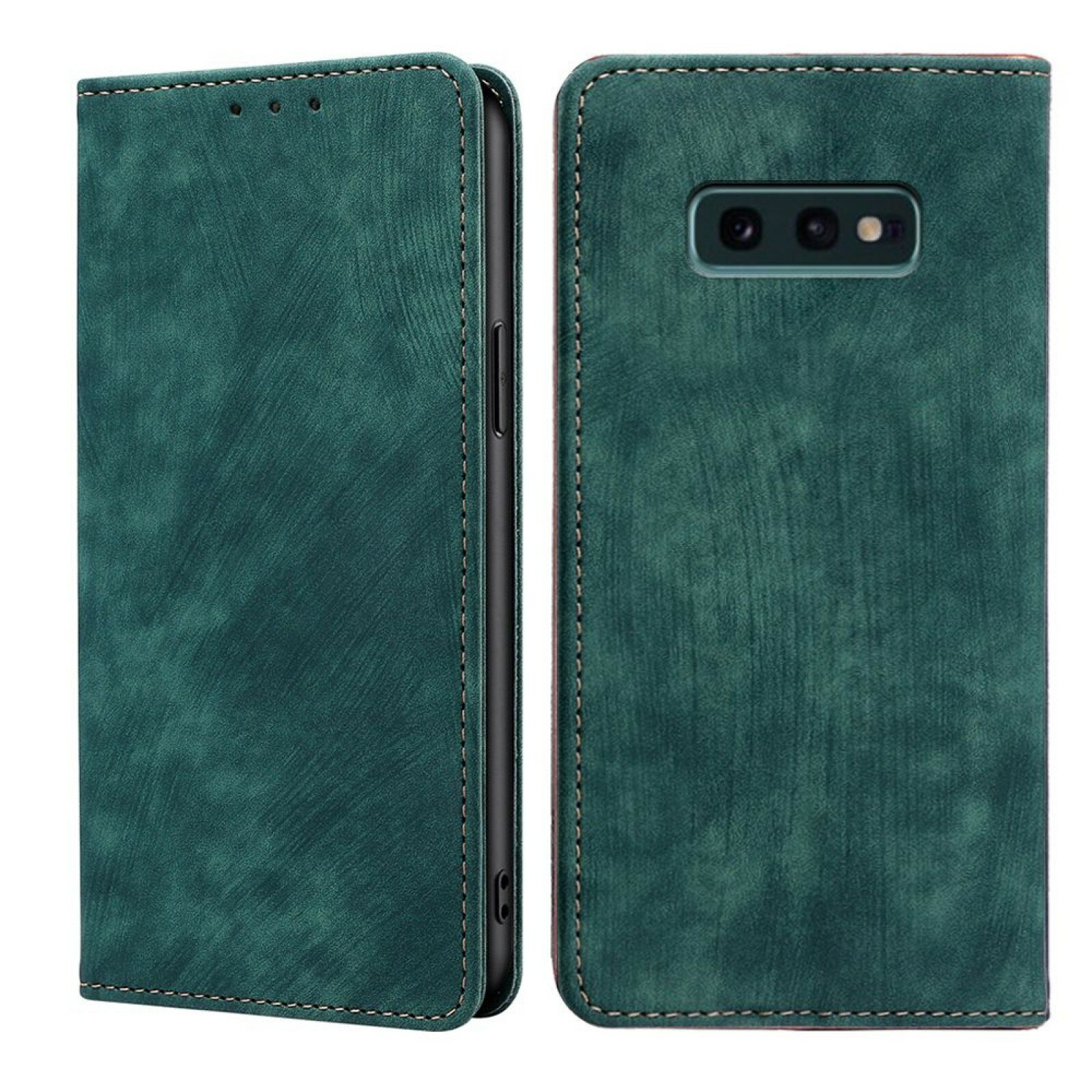 Чехол-книжка MyPads для Samsung Galaxy S10e с мягким покрытием, зеленый