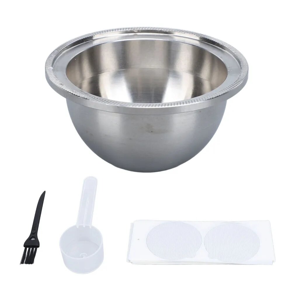 Stainless Steel Bowl Set, Color Mixing Bowl, with Brush Spoon Sticker, 1 Set
