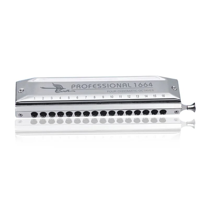 Губная гармошка Swan Professional 1664 Silver