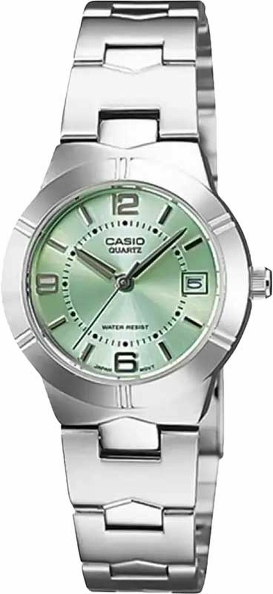 Наручные часы CASIO, зеленый, серебряный