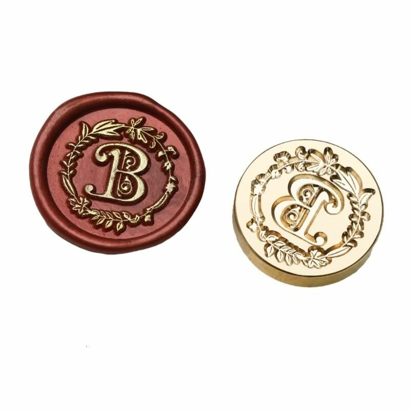 Печать с воском Capital F для писем, Буква В