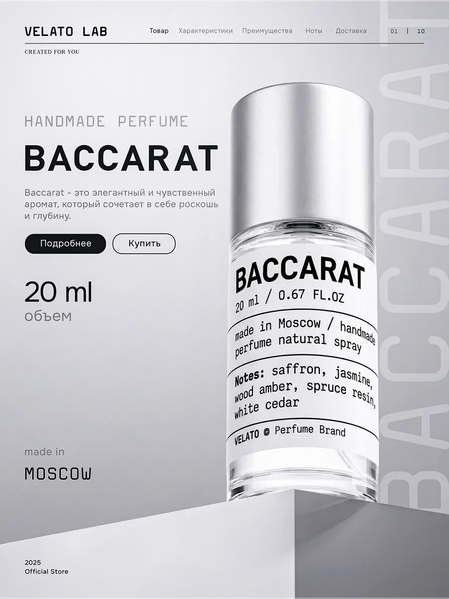 Парфюмерная вода Baccarat LAB 20 мл