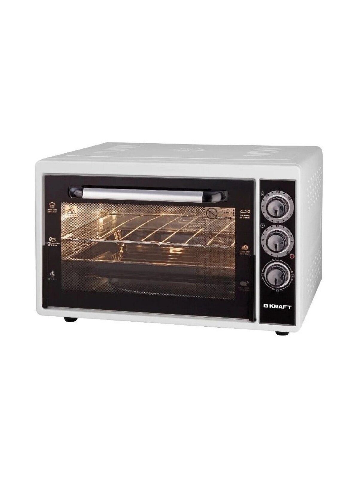 KRAFT KF-MO 3800 W Мини-печь, 38 л, белый