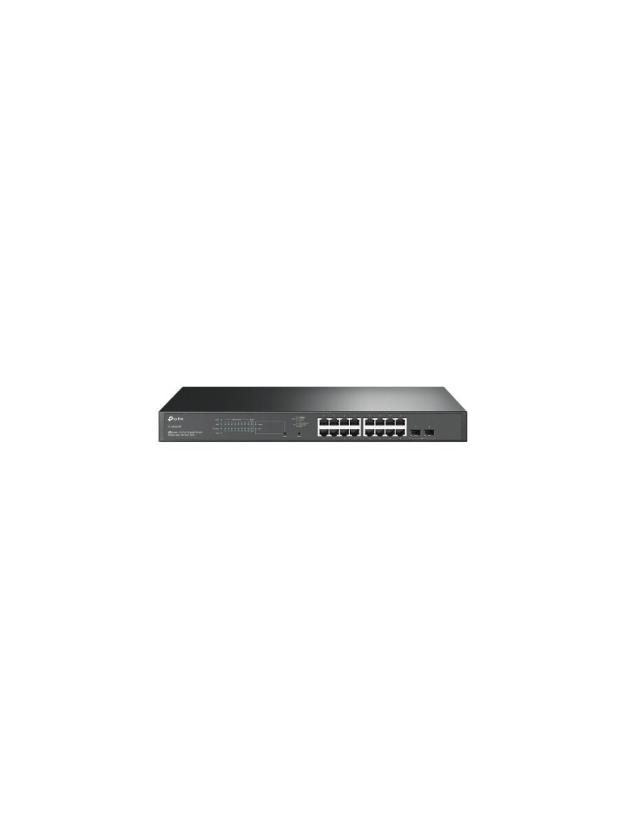 TP-Link SG2218P Коммутатор JetStream Smart с 16 гигабитными портами PoE+ и 2 гигабитными портами SFP