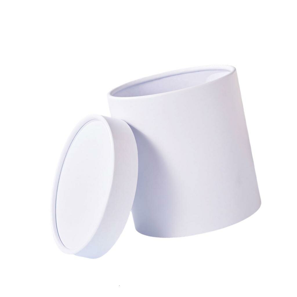 Круглая цветочная корзина, Белый