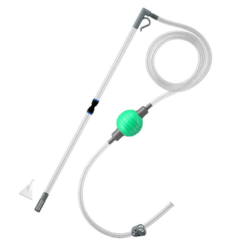 Сифон для аквариума, для чистки грунта и слива воды