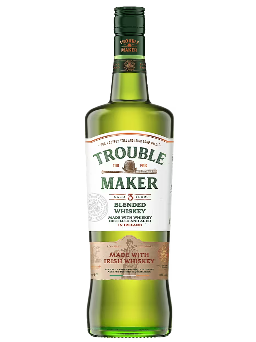 Виски Troublemaker, купажированный, ирландский, 0,5 л, Россия