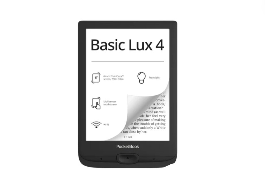 Электронная книга PocketBook 618 Basic Lux Ink Black (PB618-P-WW)