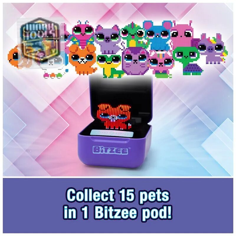 Игрушка электронная Bitzee, 3D сенсорный опыт с виртуальными питомцами для девочек — фото 1