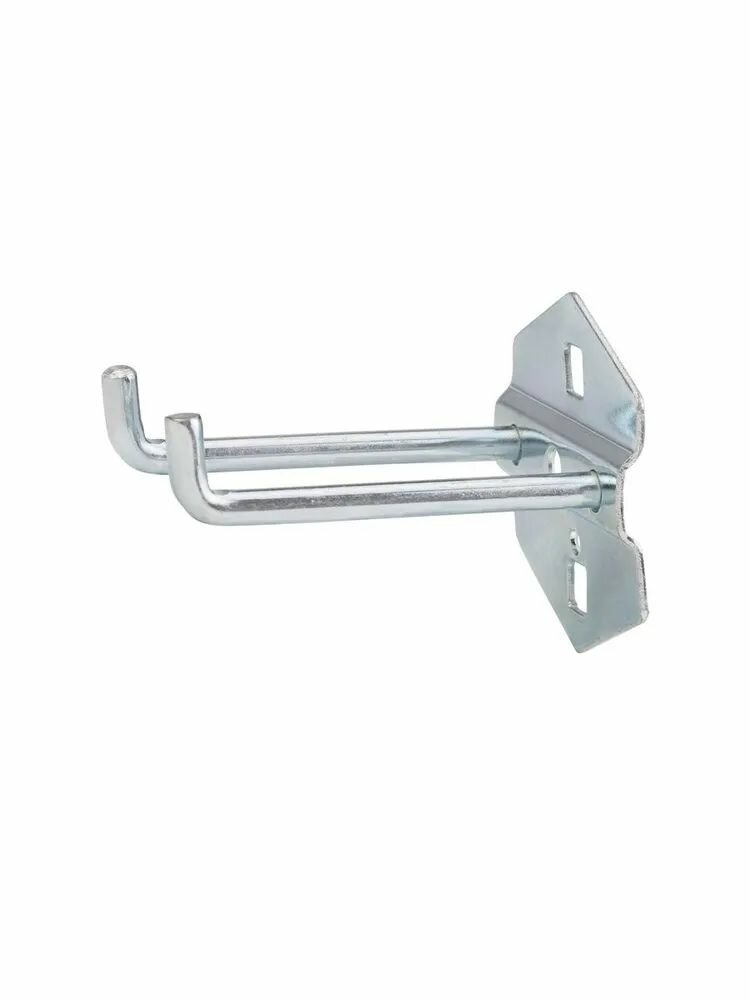 Двойной изогнутый держатель инструмента NORGAU Industrial для перфорированных панелей 38х10х10, 75 мм