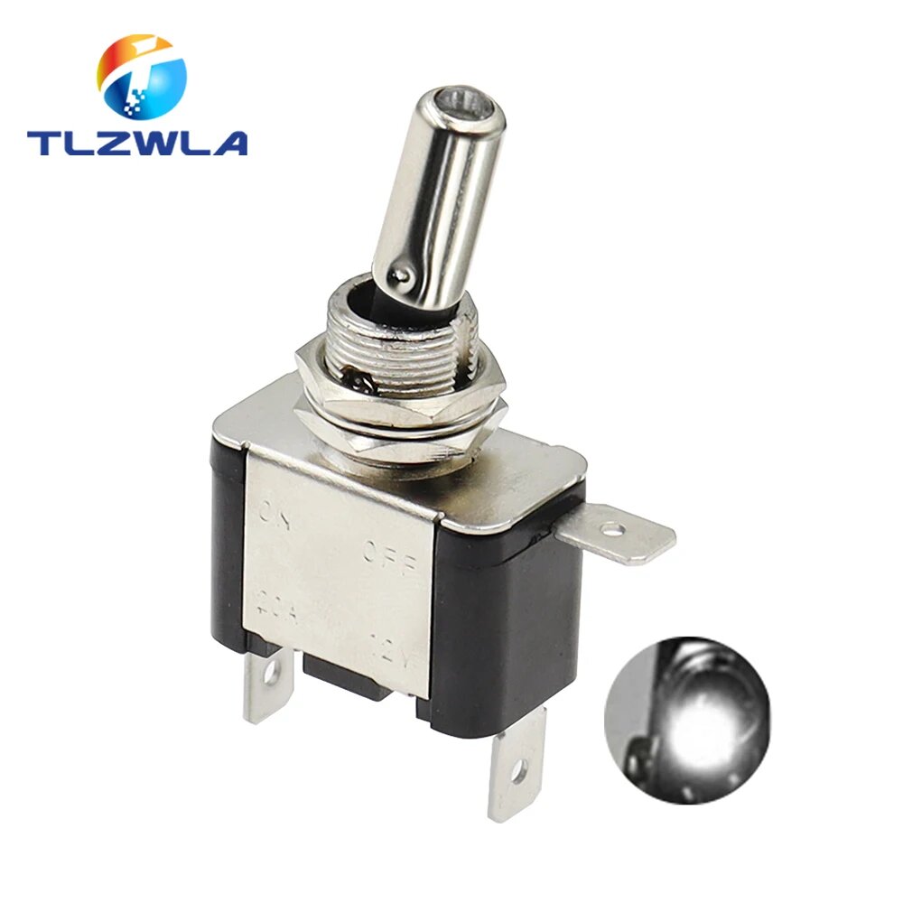 Тумблер TLZWLA 12V 20A, белый свет
