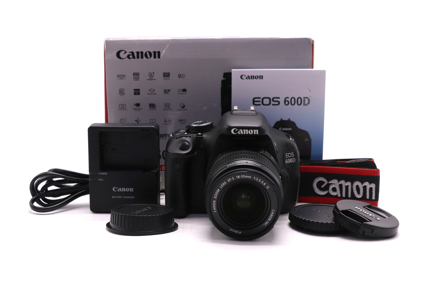 Canon EOS 600D kit в упаковке (пробег 37940 кадров)