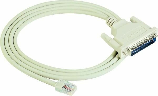 Кабель 1.8 м MOXA CN20040 белый DB-25 RJ-45 Материал оболочки ПВХ
