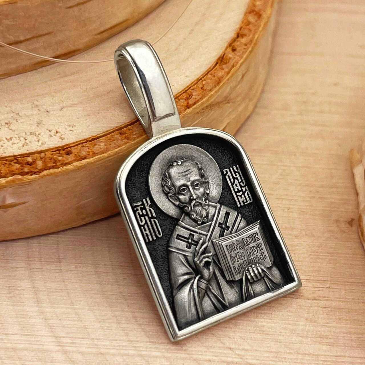 Подвеска Русские Мастерские, серебро, 925 проба, оксидирование, чернение