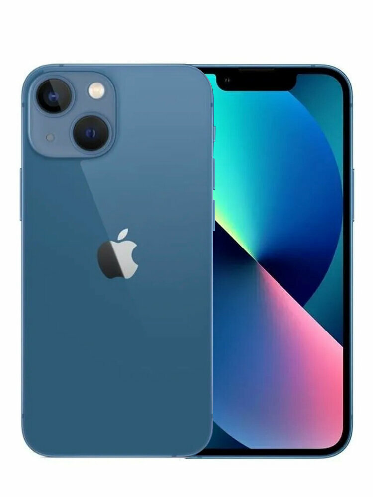 Смартфон Apple iPhone 13 256 ГБ, Двойная камера, A15 Bionic, Киноэффект, синий（blue）