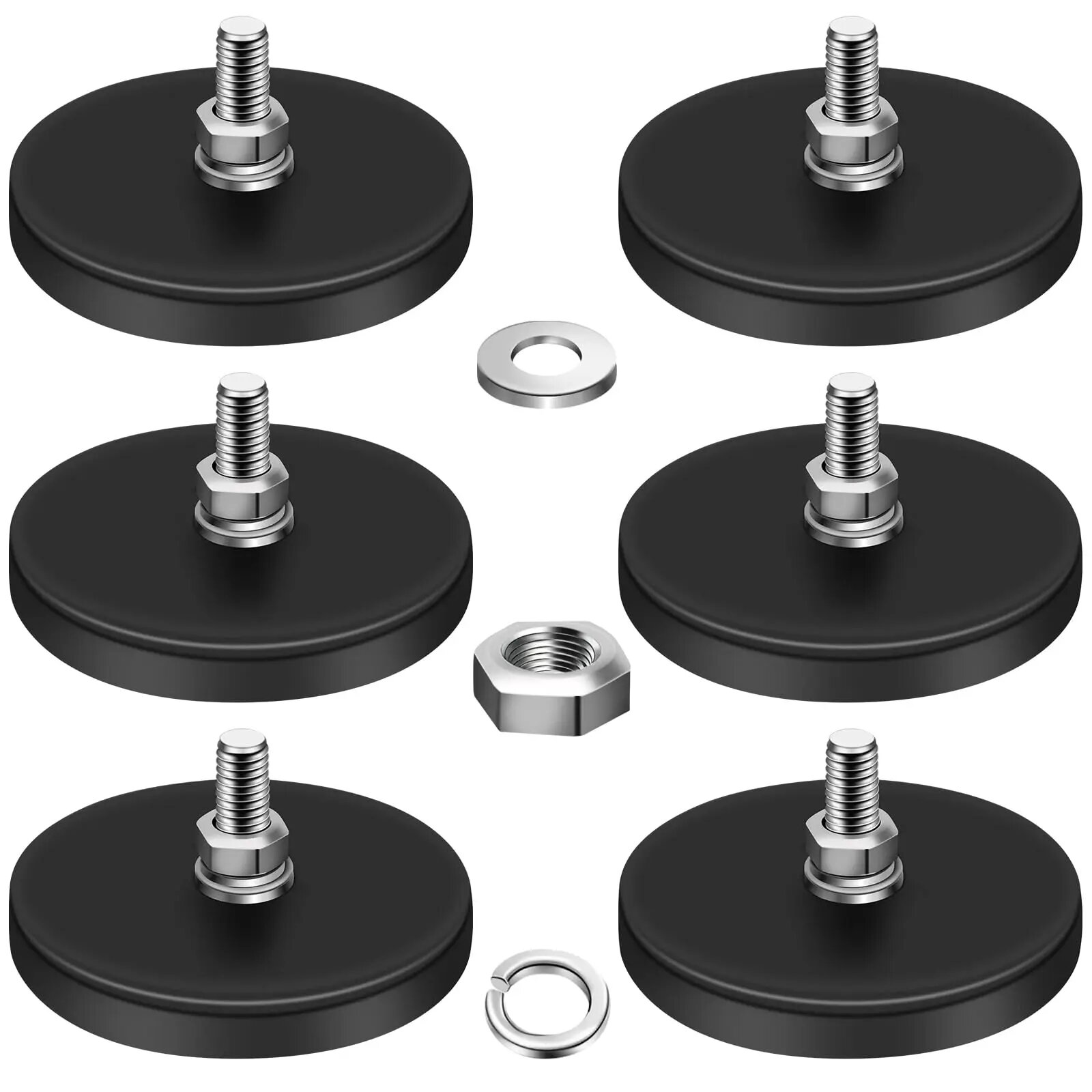 Неодимовые магниты STC43-6PCS черные