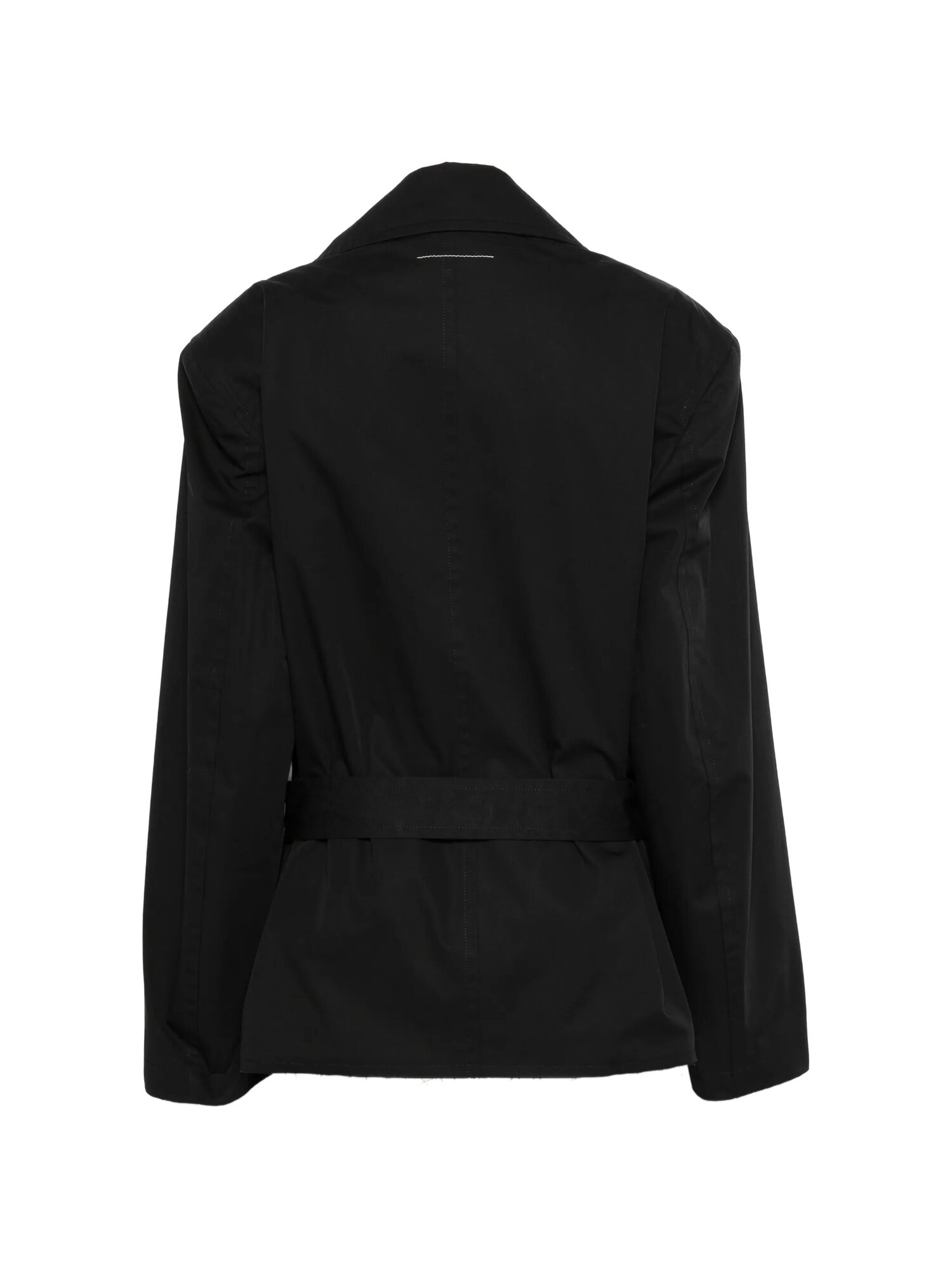 Пальто Maison Margiela Buttoned belted trench coat, размер 52, black / black — фото 1