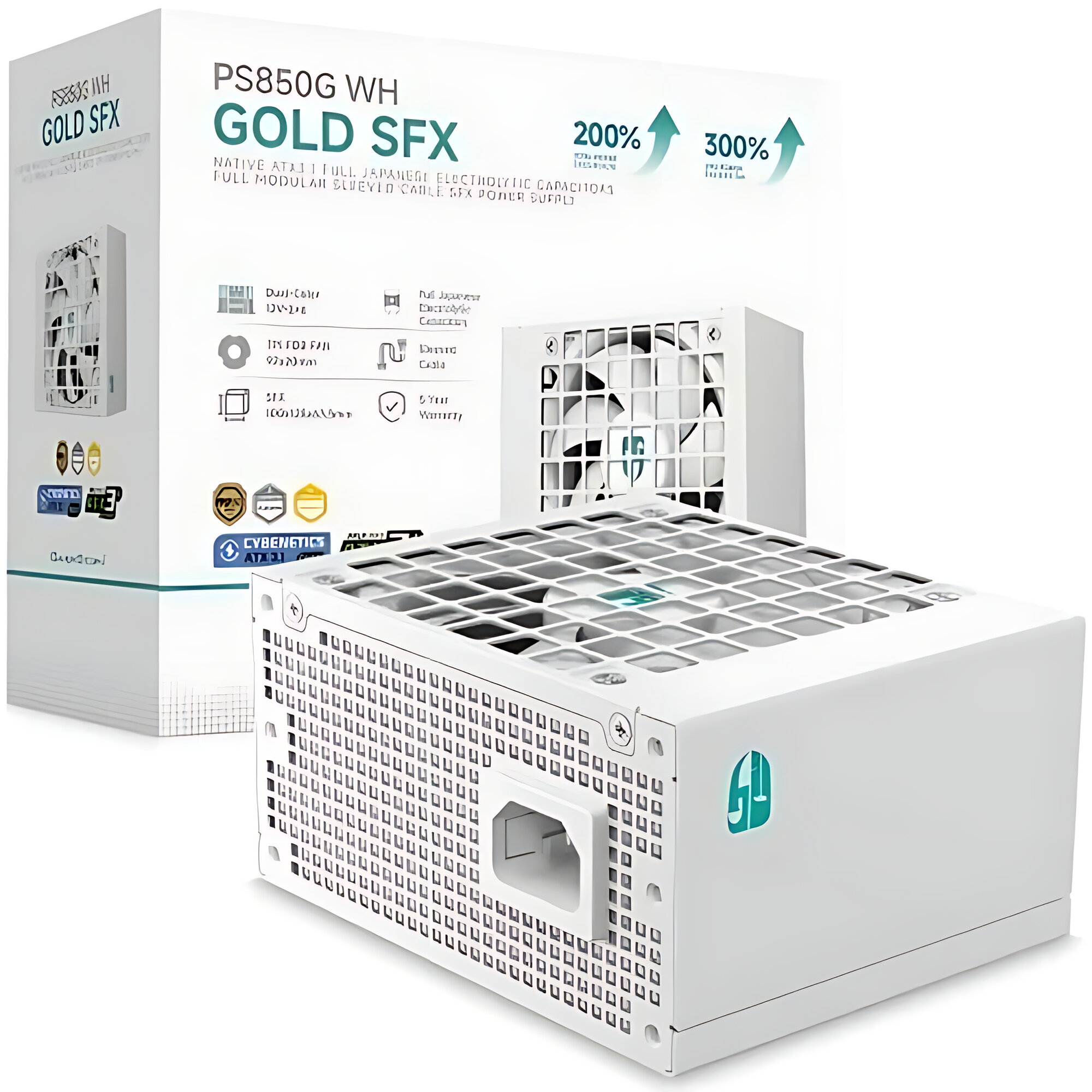 Блок питания Deepcool 850W GAMERSTORM PS850G WH (модульный, 16 Pin PCIe 5.0, Cybenetics Platinum, PPLP Gold, SFX)