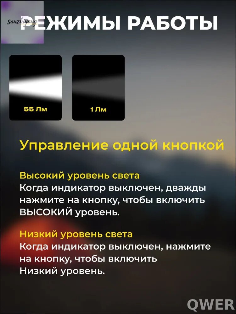 Фонарь-брелок Nitecore Tube V2.0 55 лм Яркость 25 м дальность 14 мин время, max — фото 1
