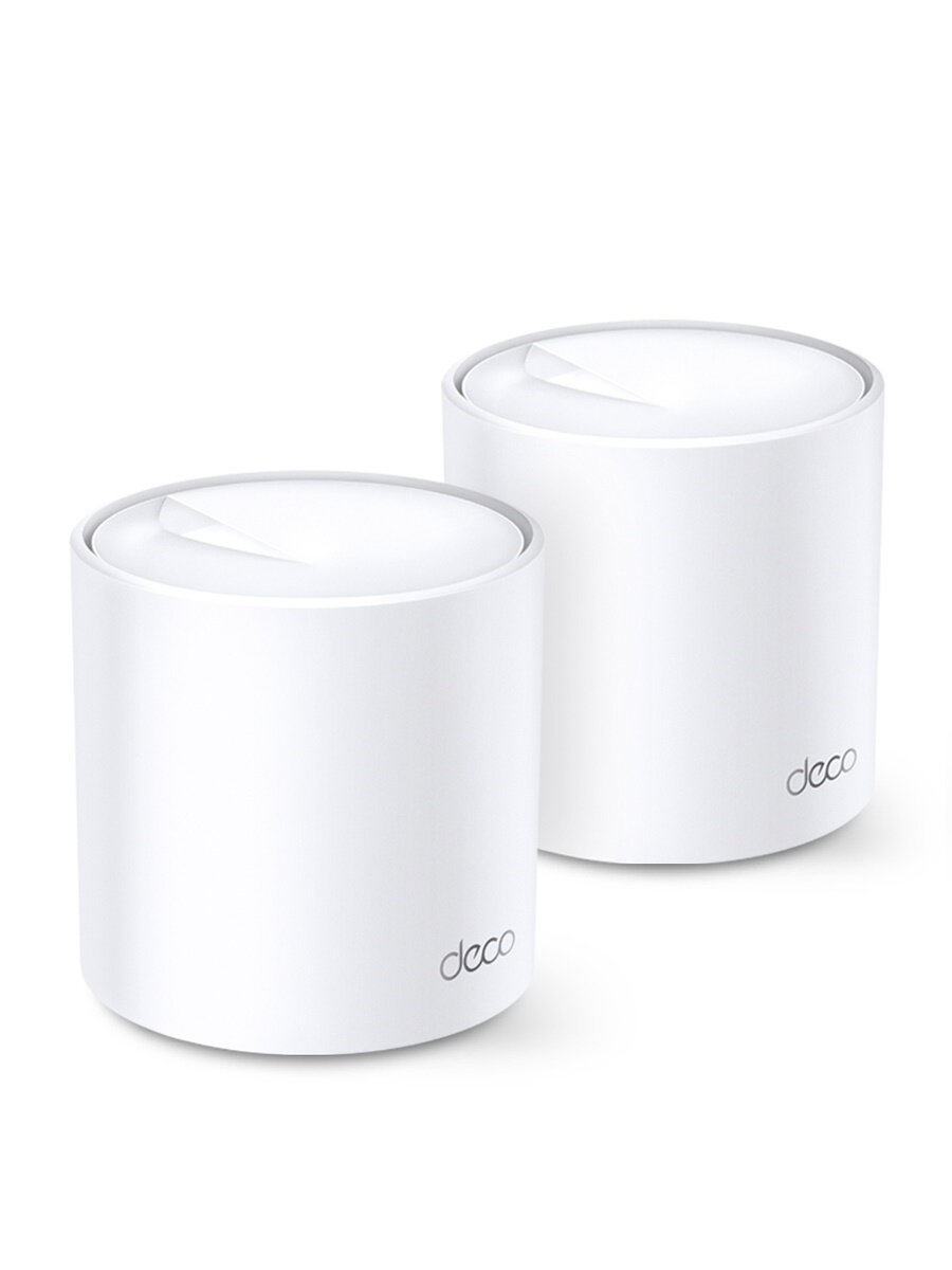 Wi-Fi роутер TP-Link Deco X60 AX3000 Mesh (2-Pack), 2,4/5 ГГц, 5378 Мбит/с