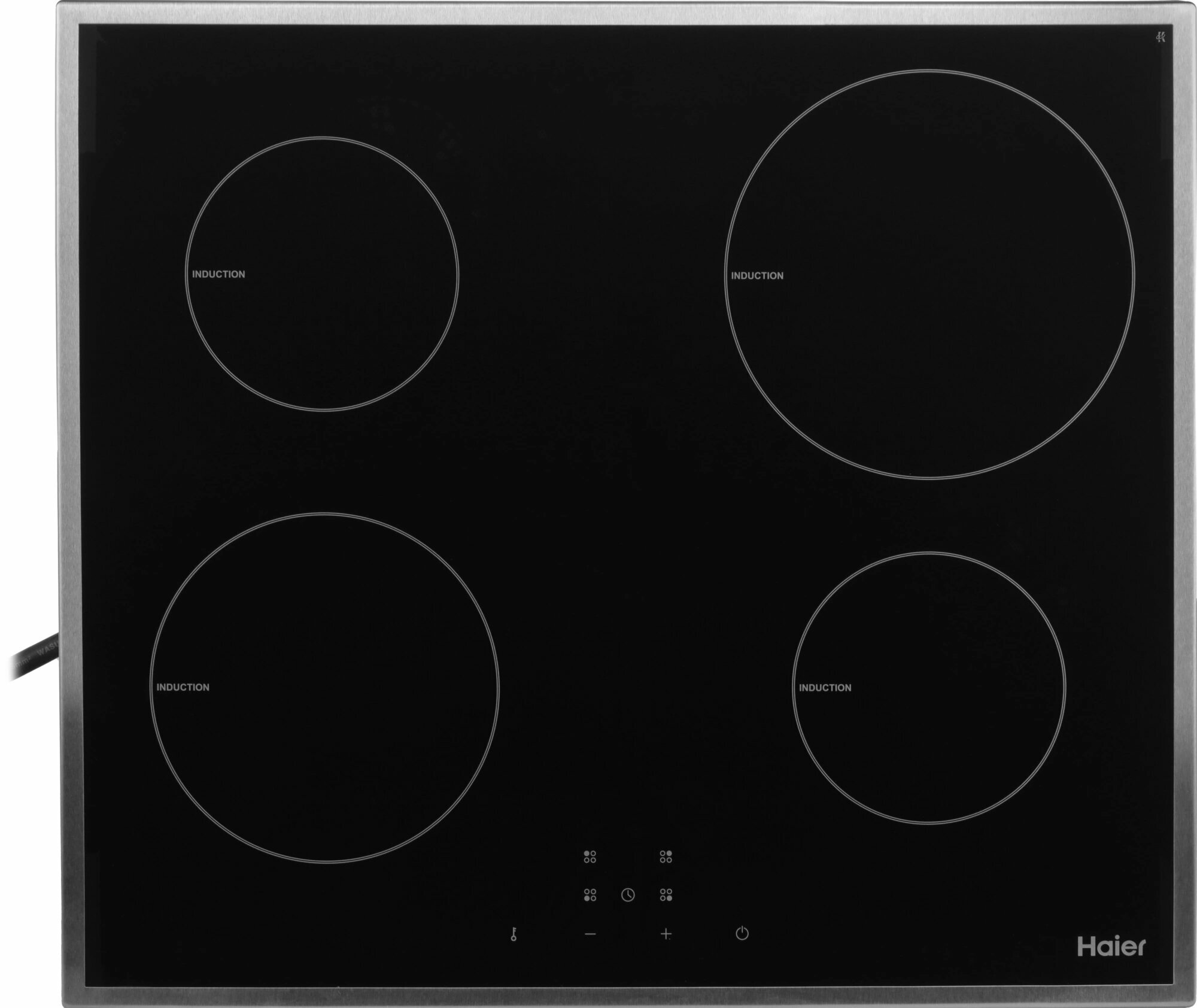 Индукционная варочная поверхность Haier HHX-Y64NFB черный/нержавеющая сталь