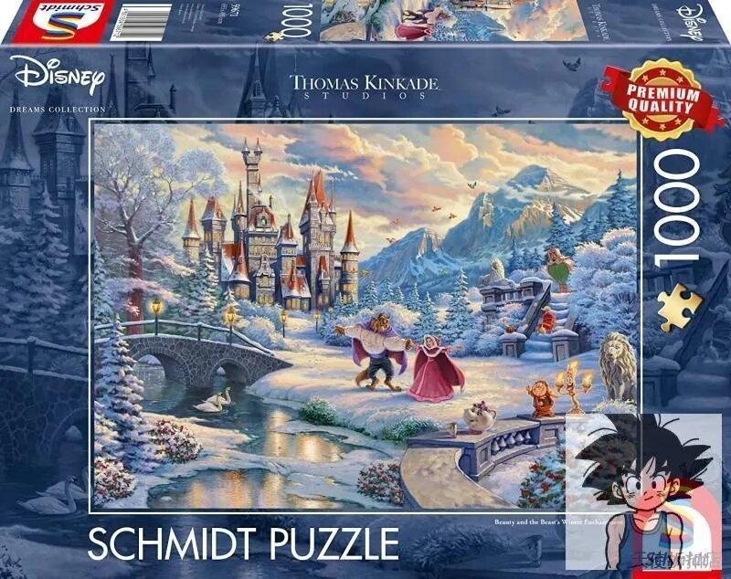 Пазл Schmidt Disney Dreams Collection Thomas Kinkade Studios Beauty and the Beast's Winter Enchantment 1000 деталей