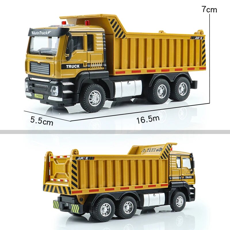 Инженерная техника: Симулятор бетономешалки-грузовика, литая модель и игрушечная Transport Truck