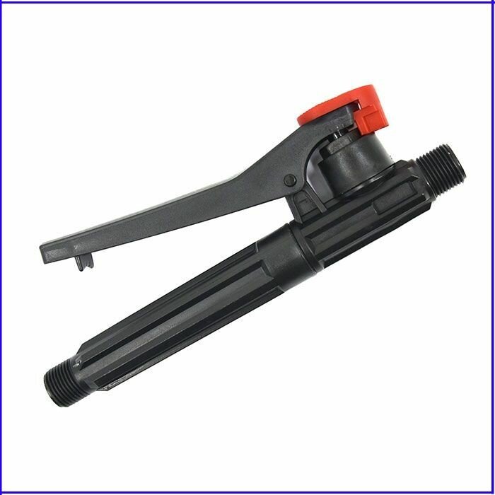 Ручка (кран) для опрыскивателя садового электрического Умница, резьба 18 мм. Запчасть для аккумуляторного опрыскивателя, пластиковая