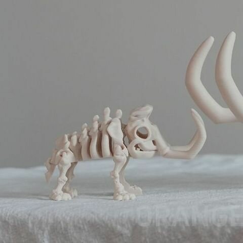 Креативная 3D-модель мамонта с множеством подвижных костей, высококачественная игрушка динозавра из Юрского периода для детей