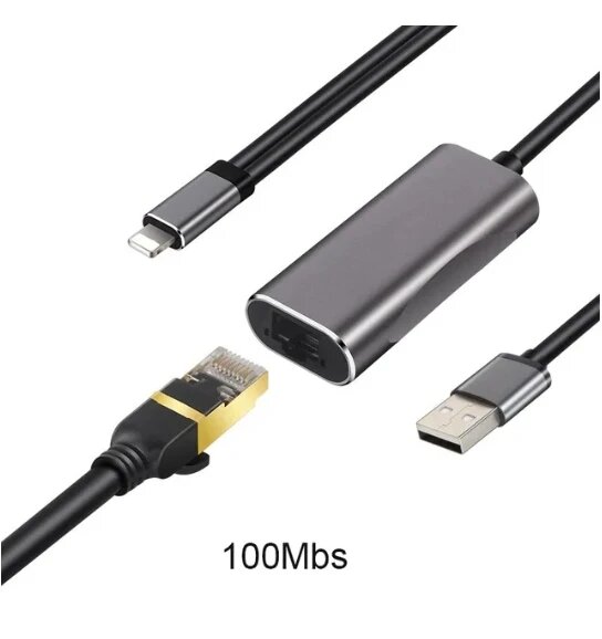 Сетевой адаптер Lightning RJ45 100M