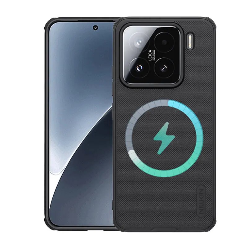 Магнитный чехол NILLKIN для Xiaomi 15/15 Pro/15S Pro, встроенный магнит, 샤ومи 15, Magnetic black