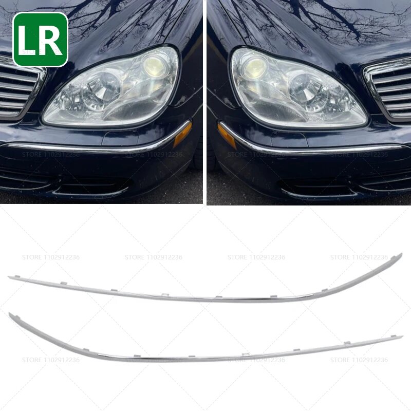 Накладка бампера Mercedes W220 S Class 2003-2006, Left and Right