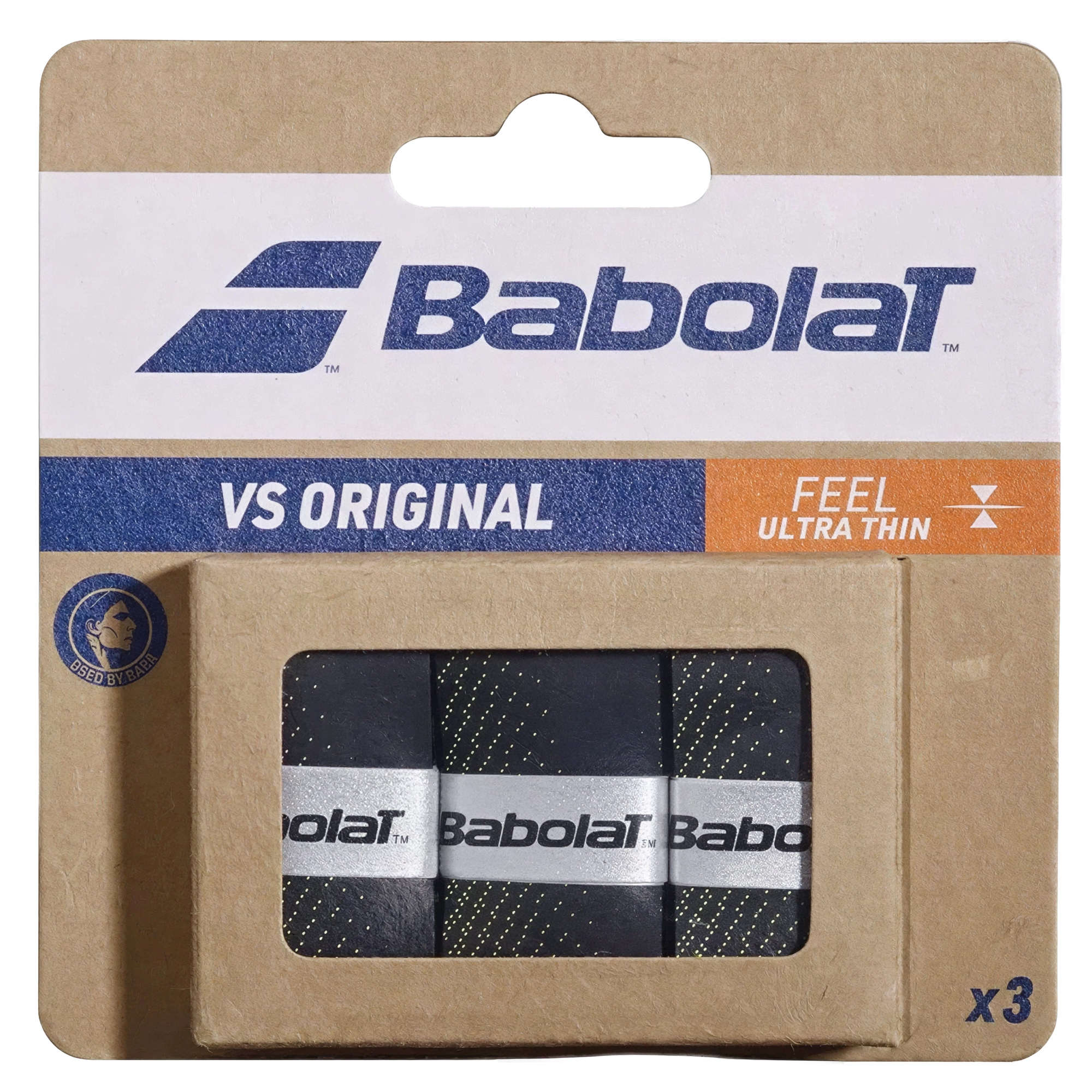 Намотка верхняя Babolat VS Original FEEL 3Р Черный Желтый